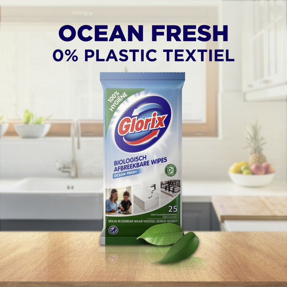Glorix Schoonmaakdoekjes Original Ocean Fresh 25 stuks | Plein.nl