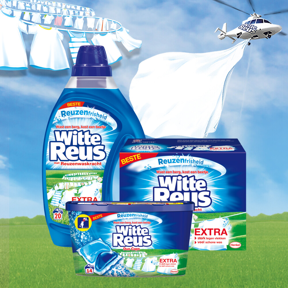 Witte Reus Vloeibaar Wasmiddel 20 Wasbeurten 1000 ml | Plein.nl