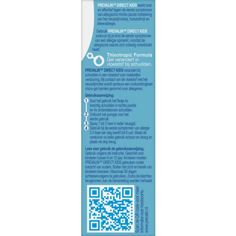 Prevalin Direct Kids Neusspray 20 ml | Plein.nl