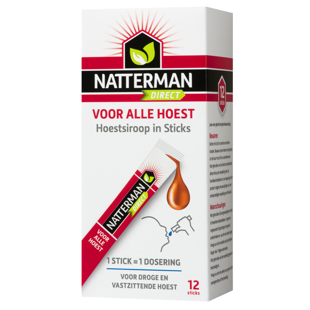 Natterman Alle hoest liquid stick 12 stuks | Plein.nl