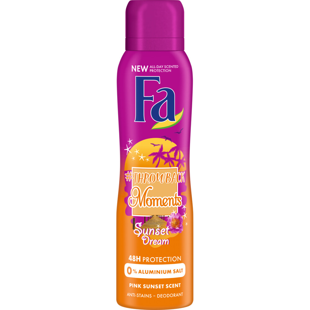 Fa Deodorant Spray Throwback Moments Sunset Dream 150 ml | Plein.nl