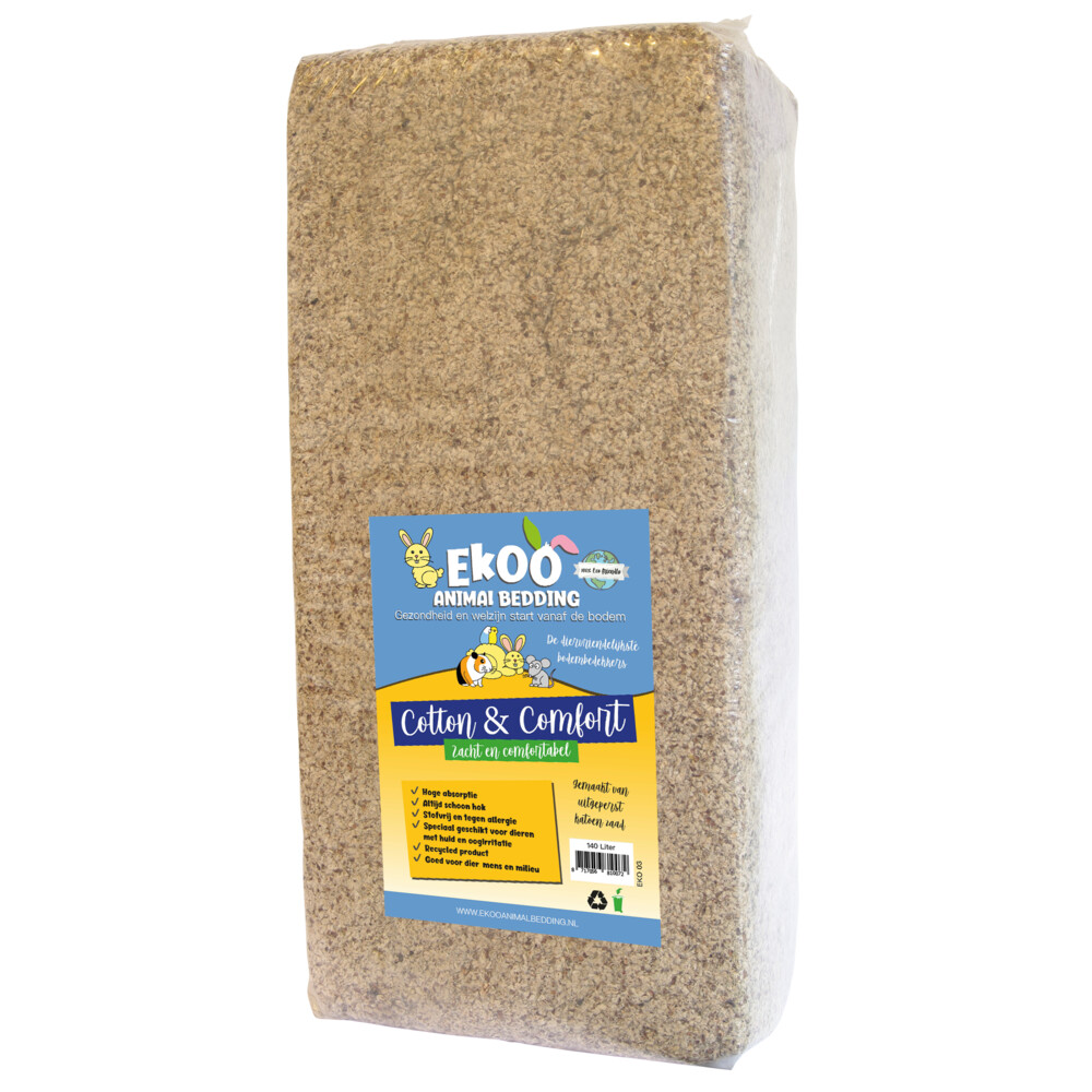 Ekoo Bodembekking Cotton en Comfort 140 liter | Plein.nl