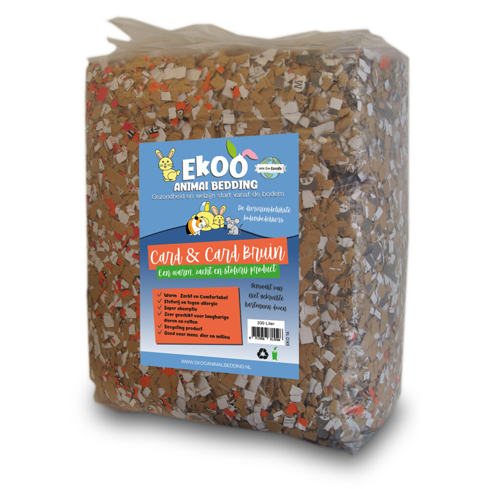 Ekoo Card en Card Bruin 330 liter | Plein.nl