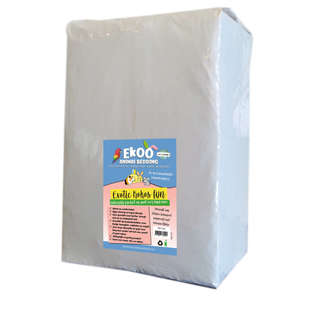 Ekoo Exotic Kokos Fijn 250 liter | Plein.nl