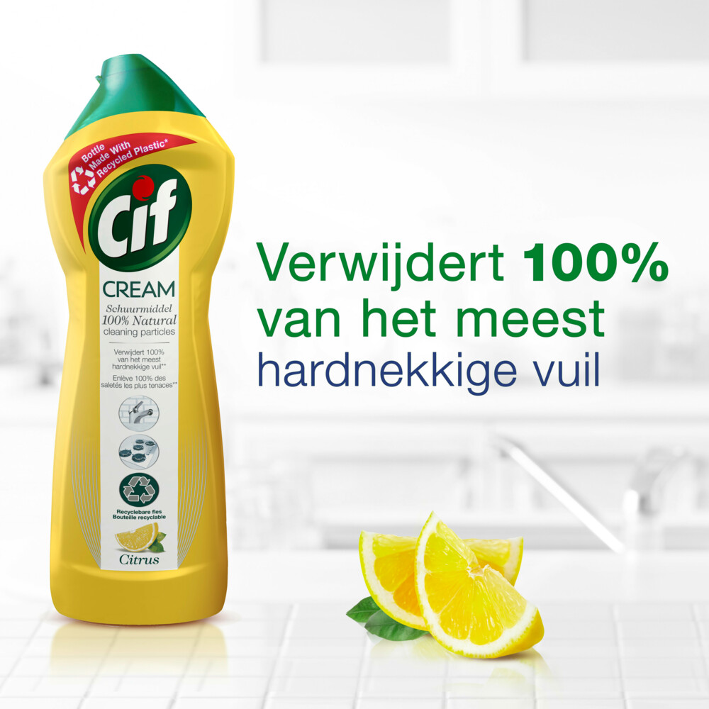 Cif Schuurmiddel Cream Citroen 750 ml | Plein.nl