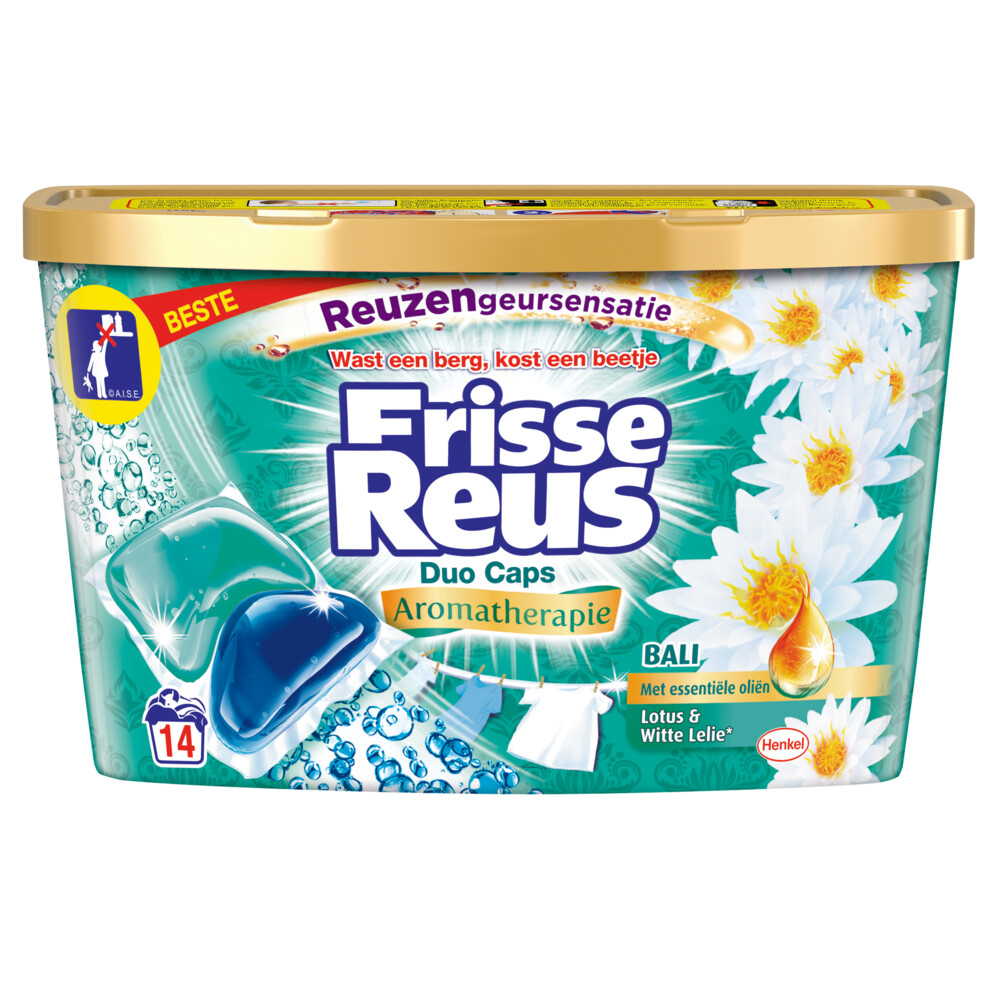 3x Witte Reus Duo-Caps Bali Wasmiddel Capsules 14 stuks | Plein.nl