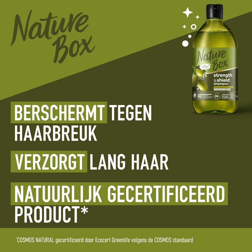 Nature Box Olive Strength Shampoo 385 ml | Plein.nl