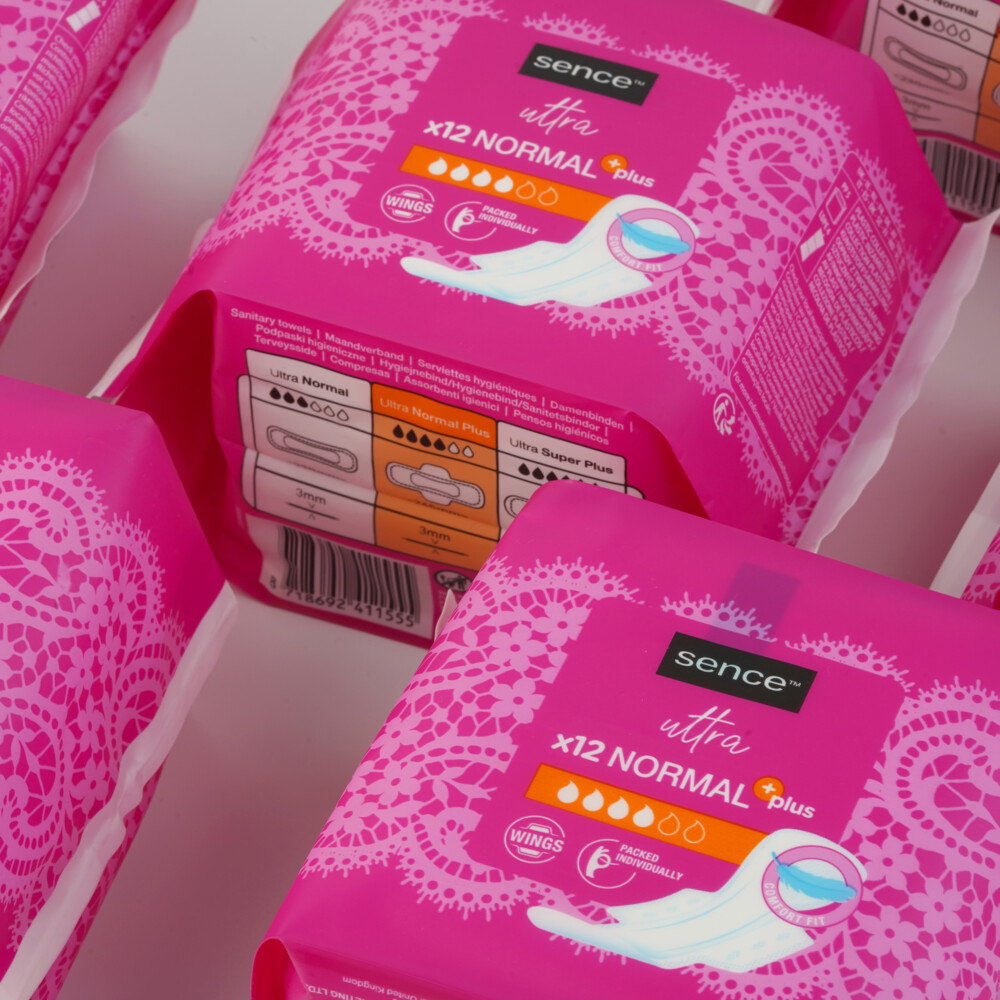 Sence Maandverband Normaal Plus 12 stuks | Plein.nl Sence Maandverband Normaal Plus 12 stuks | Plein.nl