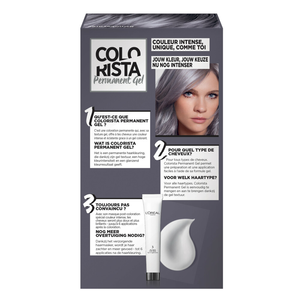 L'Oréal Permanente Haarkleuring Colorista Smokey Grey | Plein.nl