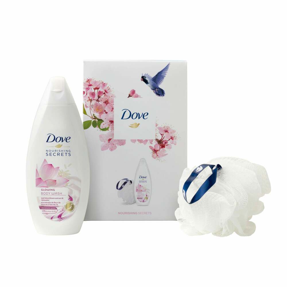 Dove Nourishing Secrets Glowing Cadeauverpakking met Puff 1 set | Plein.nl