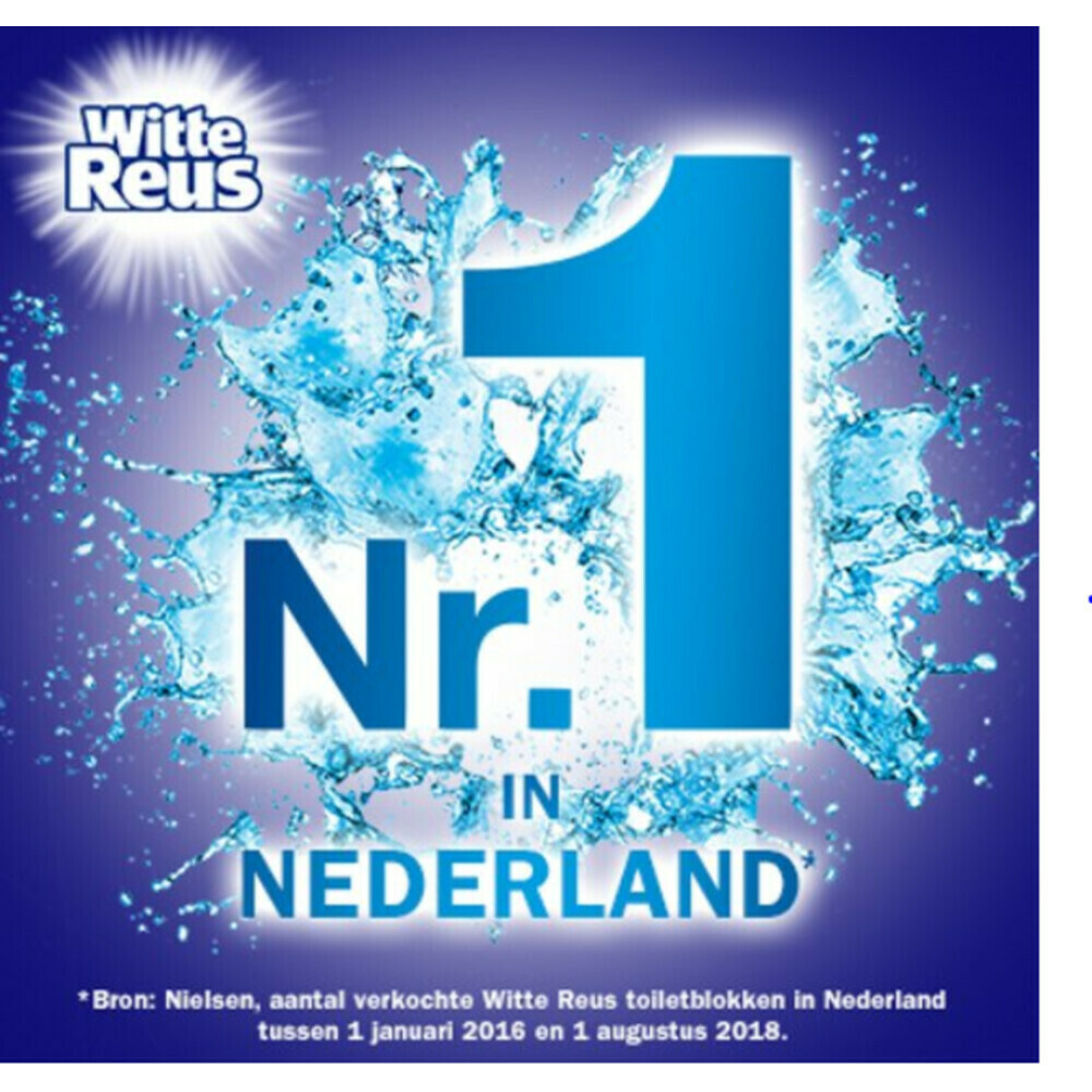 Witte Reus Toiletblok Blauw Actief Hygiëne 2 stuks | Plein.nl
