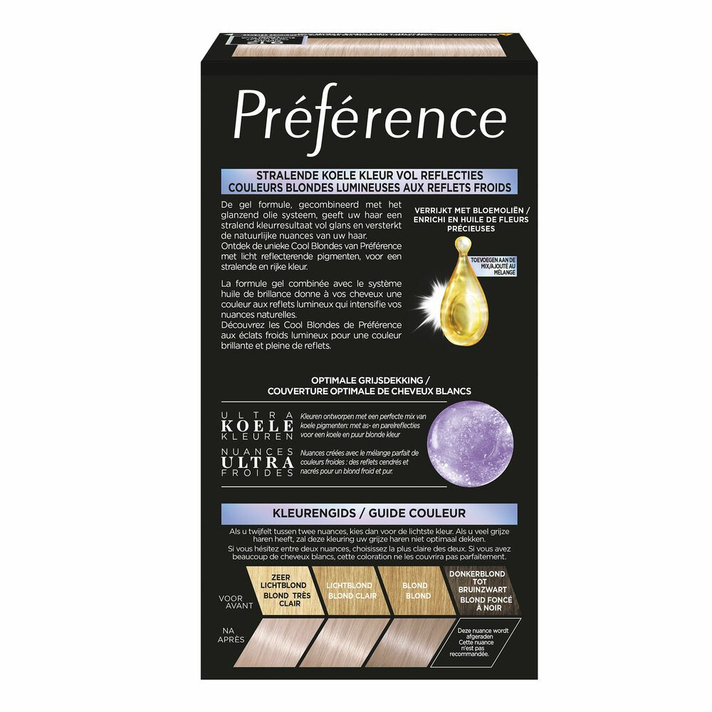 L'Oréal Préférence Cool Blondes Permanente Haarkleuring 9.12 Siberia ...