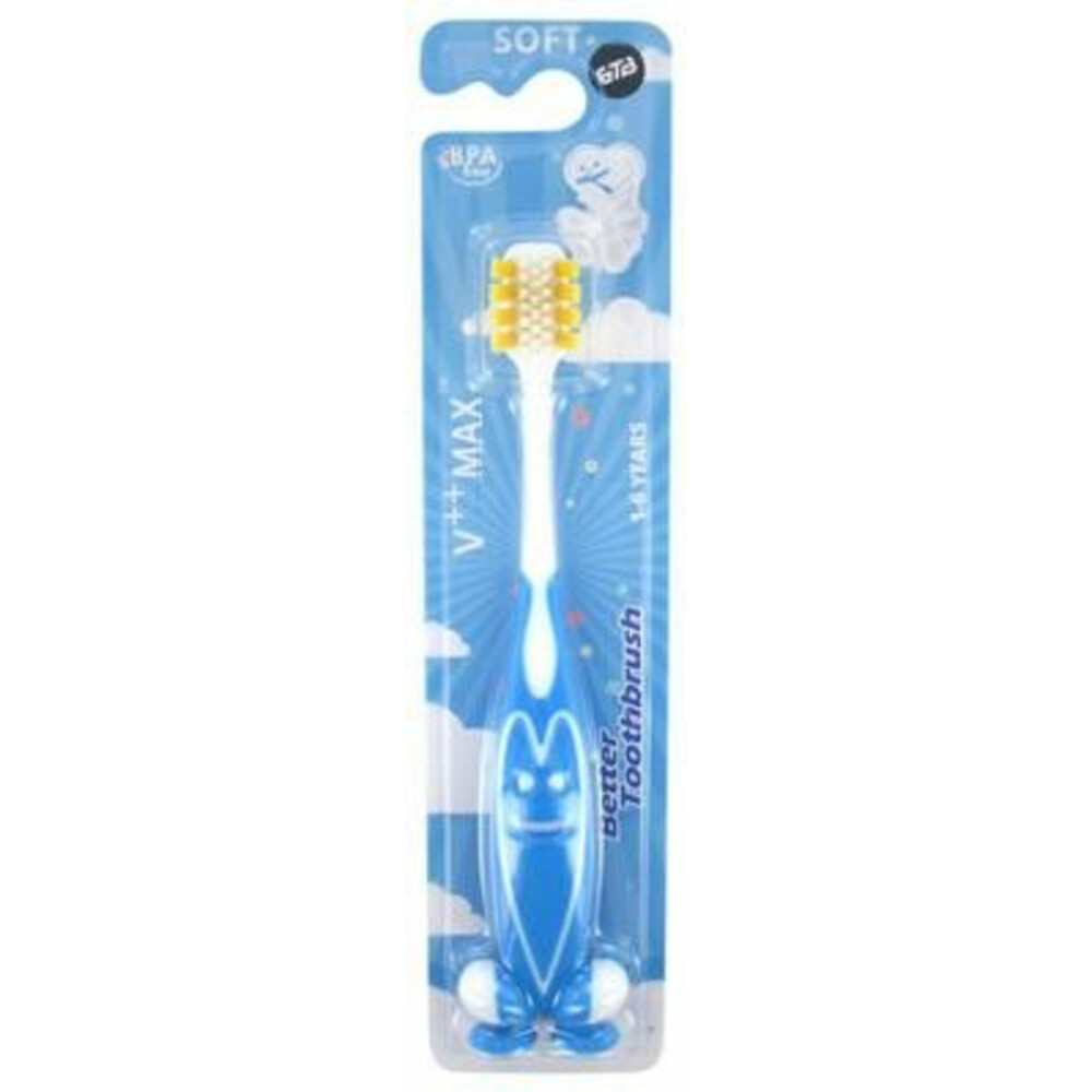 Better Toothbrush Kids Happy Face Blauw | Plein.nl