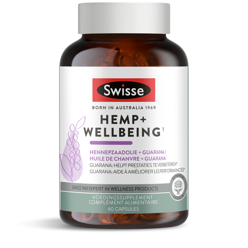 Swisse Hemp+ Wellbeing 60 capsules | Plein.nl