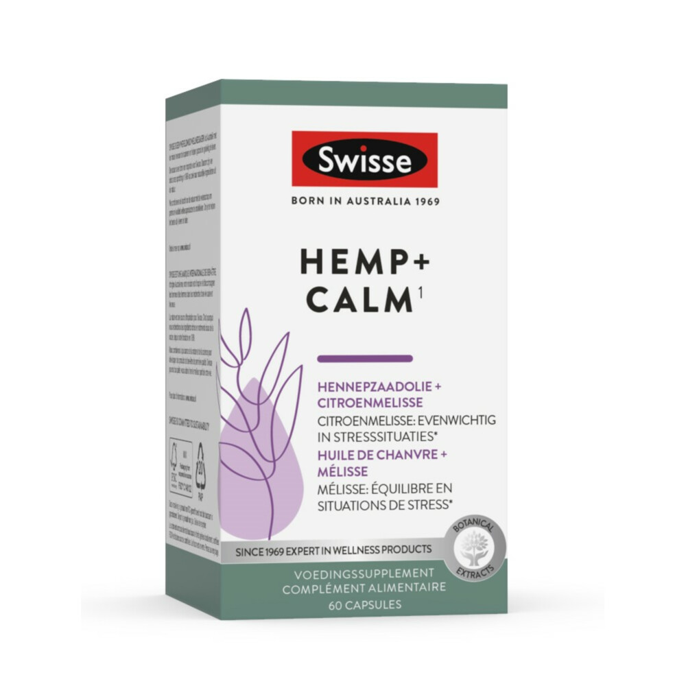 Swisse Hemp+ Calm 60 capsules | Plein.nl