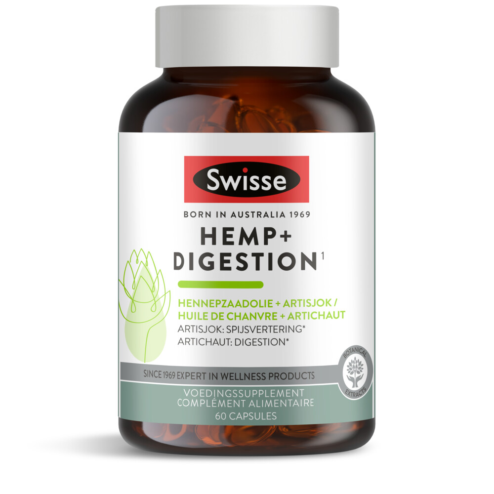 Swisse Hemp+ Digestion 60 capsules | Plein.nl