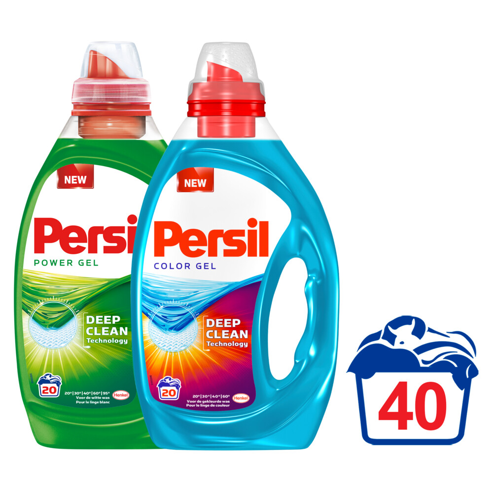 Persil Color en Power Gel Vloeibaar Voordeel Pakket | Plein.nl