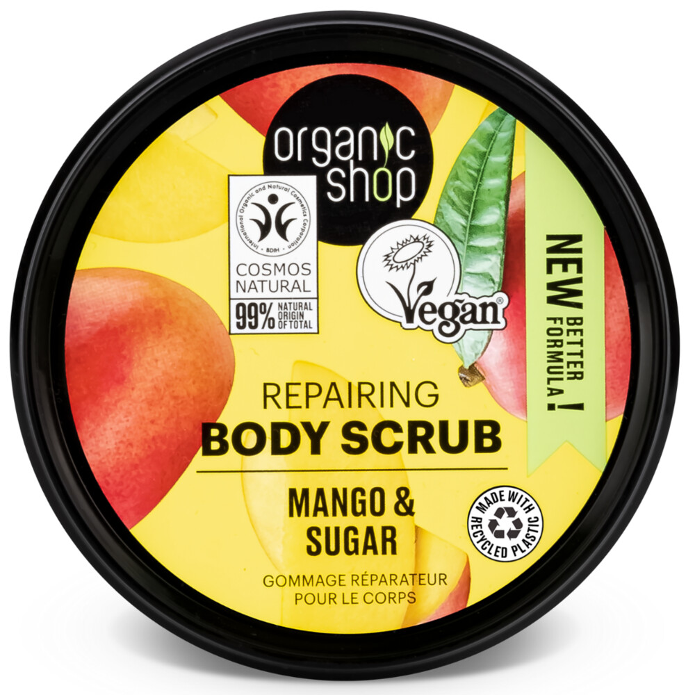 Organic Shop Body Scrub Kenyan Mango 250 ml | Plein.nl