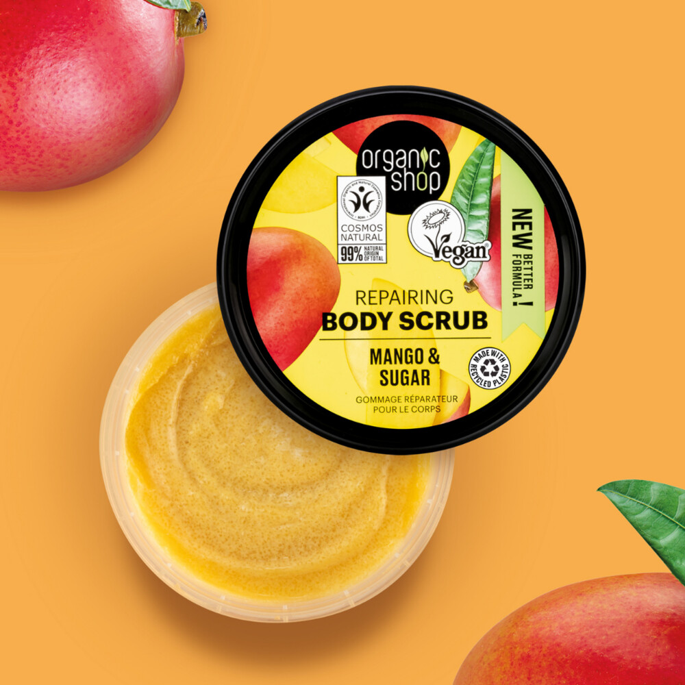 Organic Shop Body Scrub Kenyan Mango 250 ml | Plein.nl