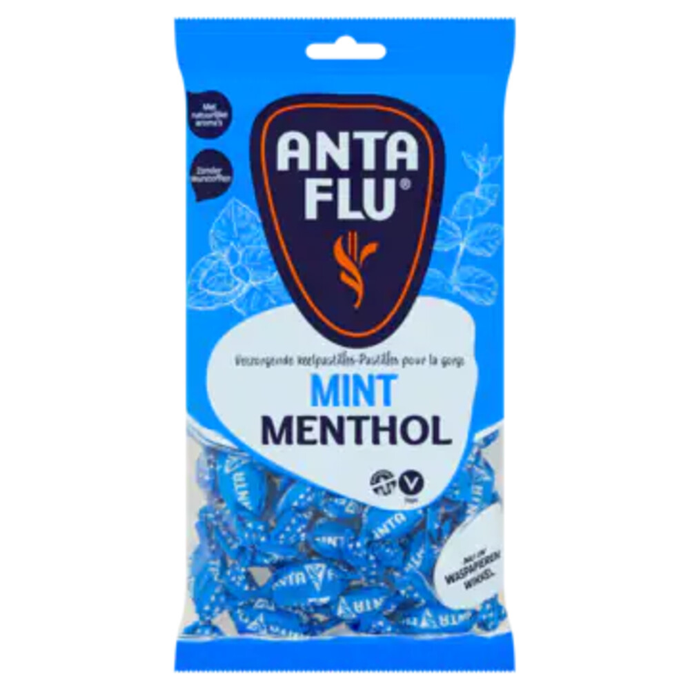 Anta Flu Menthol Mint Keelpastilles 165 gr | Plein.nl
