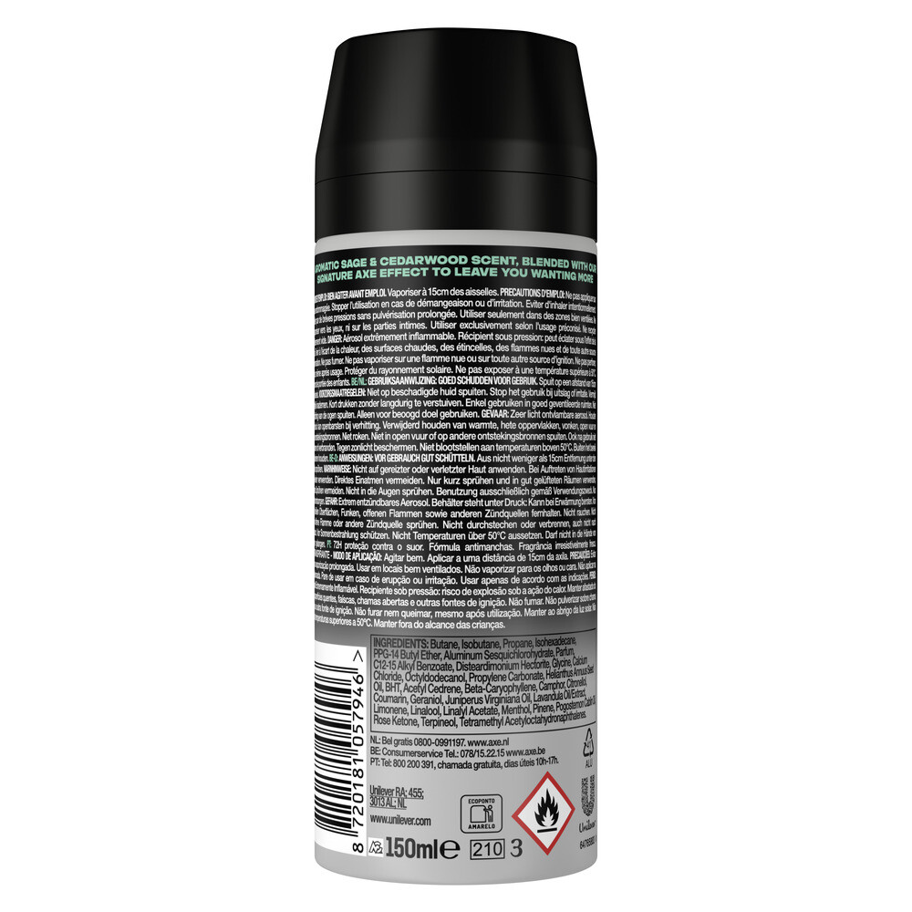 Axe Anti-Transpirant Spray Apollo 150 ml | Plein.nl