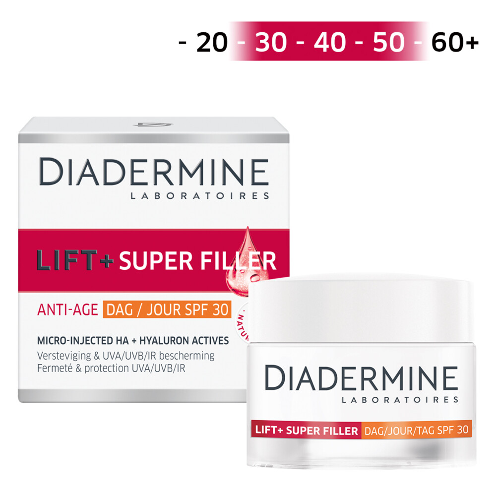 Diadermine Dagcrème Lift+ Super Filler Anit-Age SPF 30 50 ml | Plein.nl