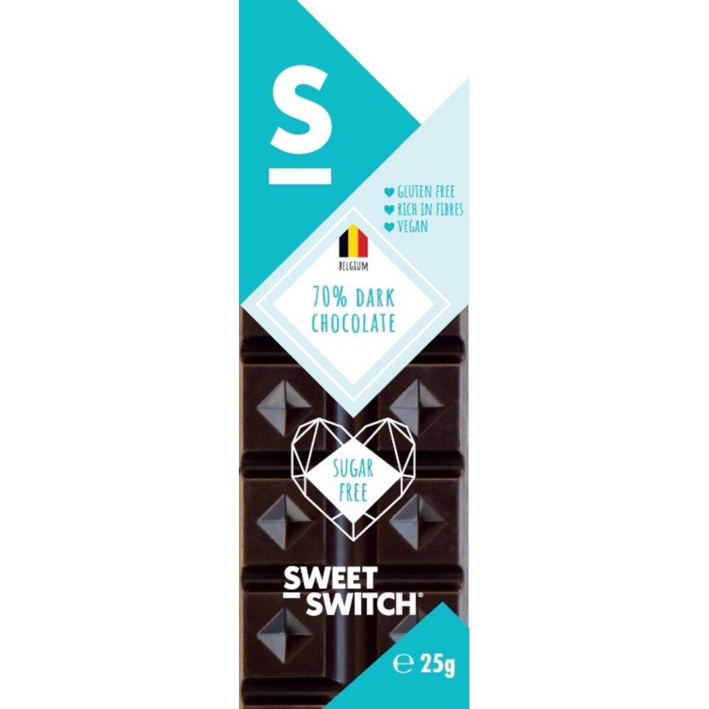 Sweet-Switch Chocolade Puur 2Go 25 gr | Plein.nl