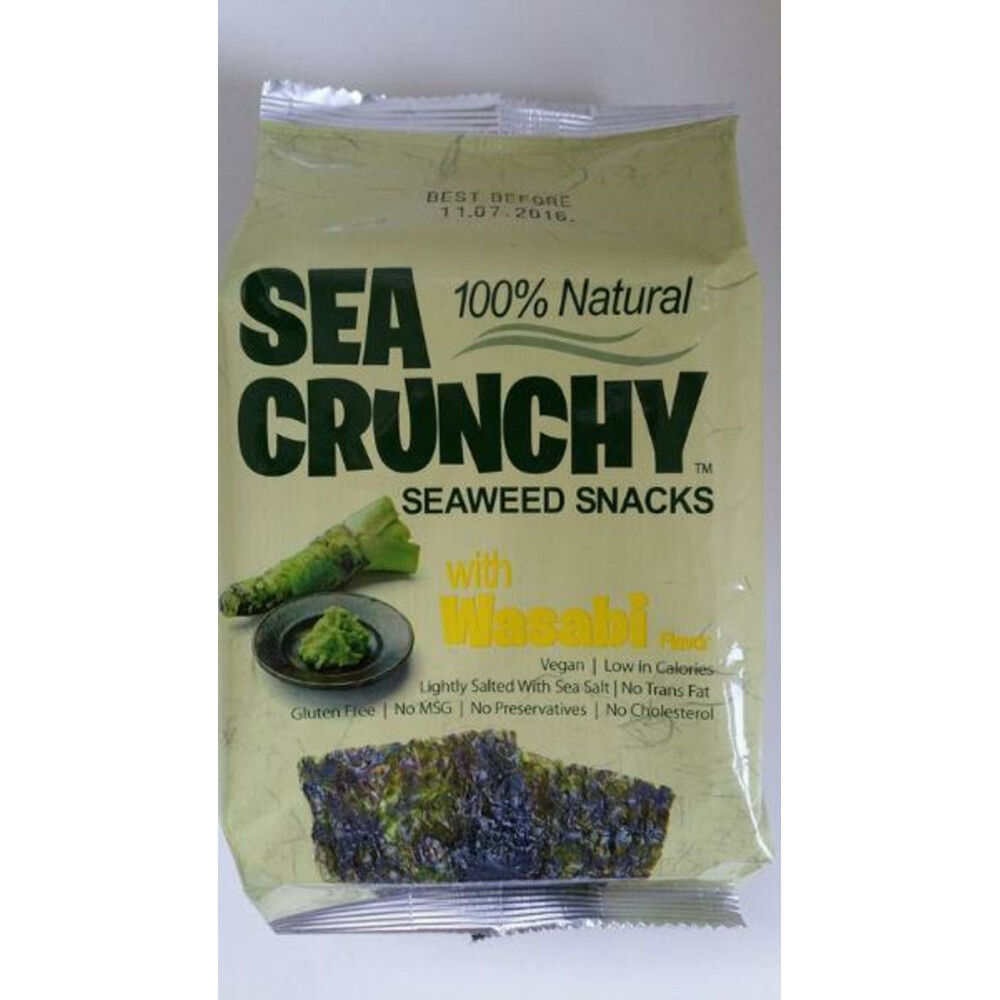 Sea Crunchy Snacks Wasabi 10 gr | Plein.nl