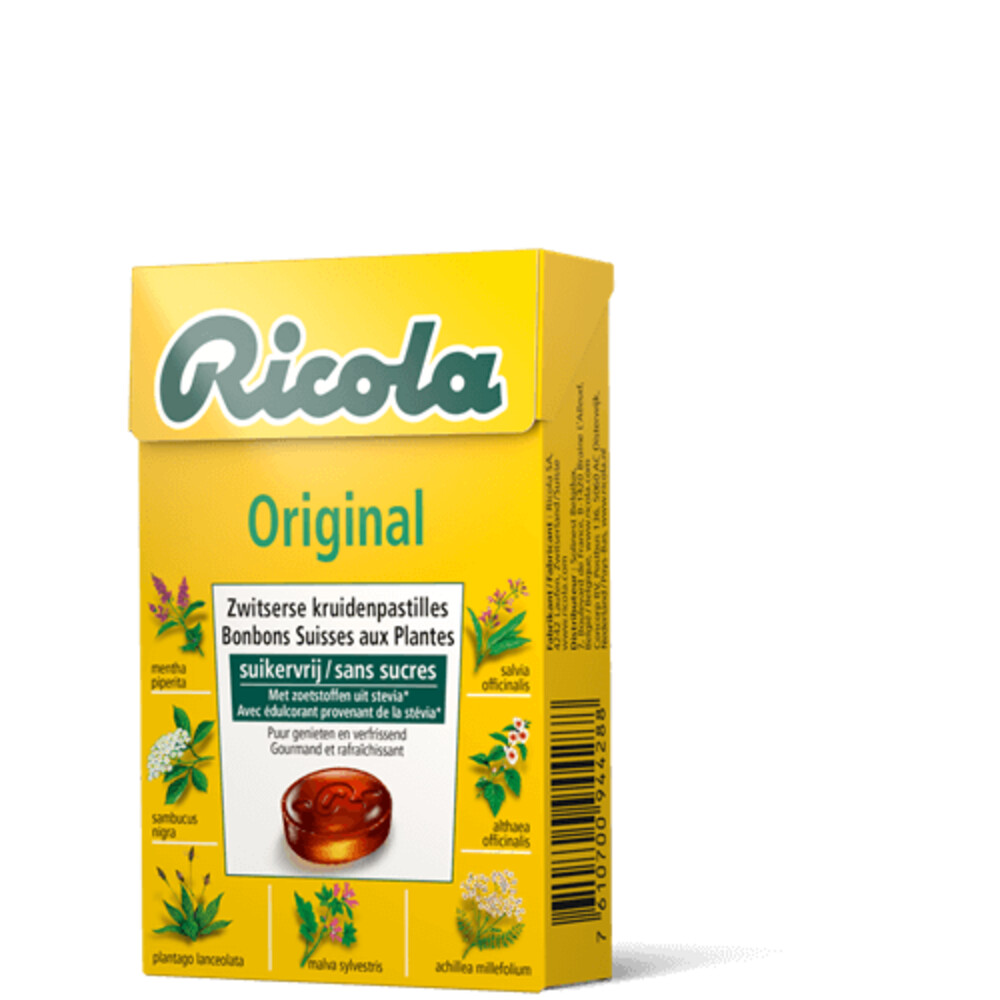 Ricola Original Suikervrij Box 50 gr | Plein.nl