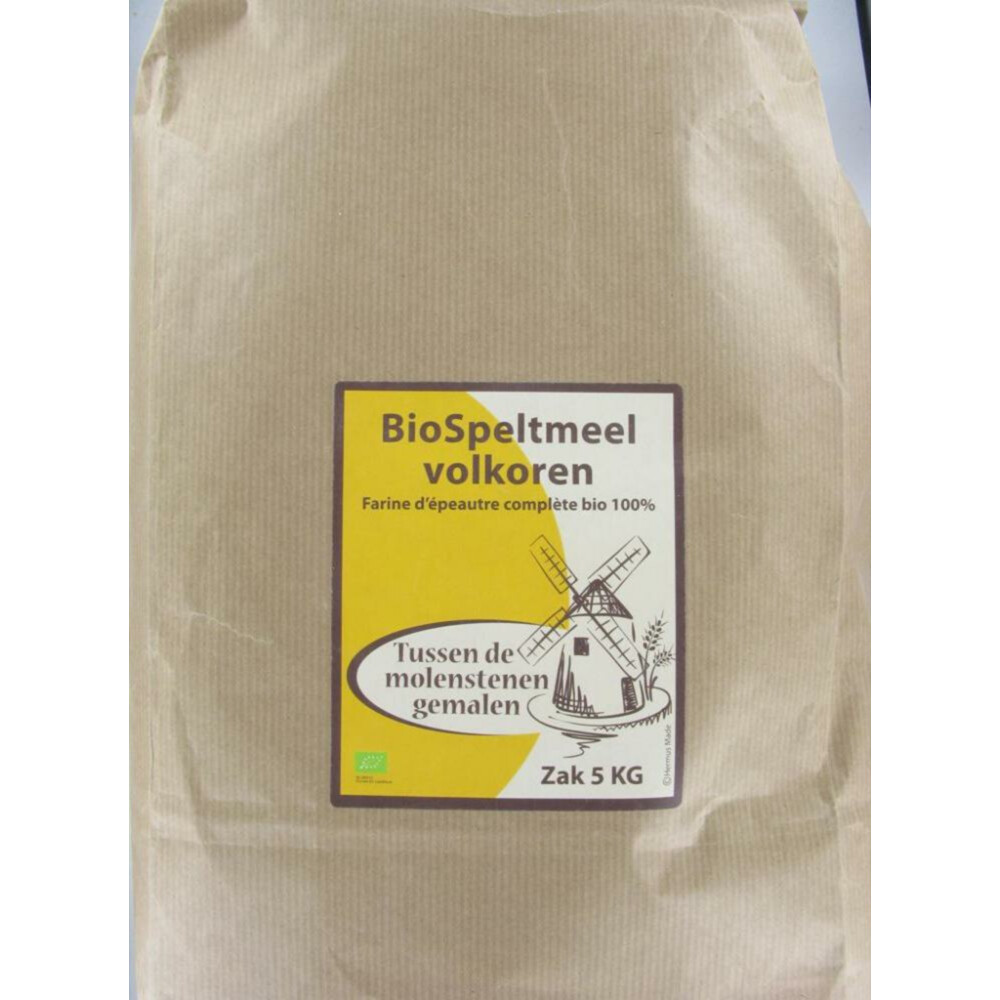 Hermus Made Speltmeel Volkoren Bio 5 kg | Plein.nl