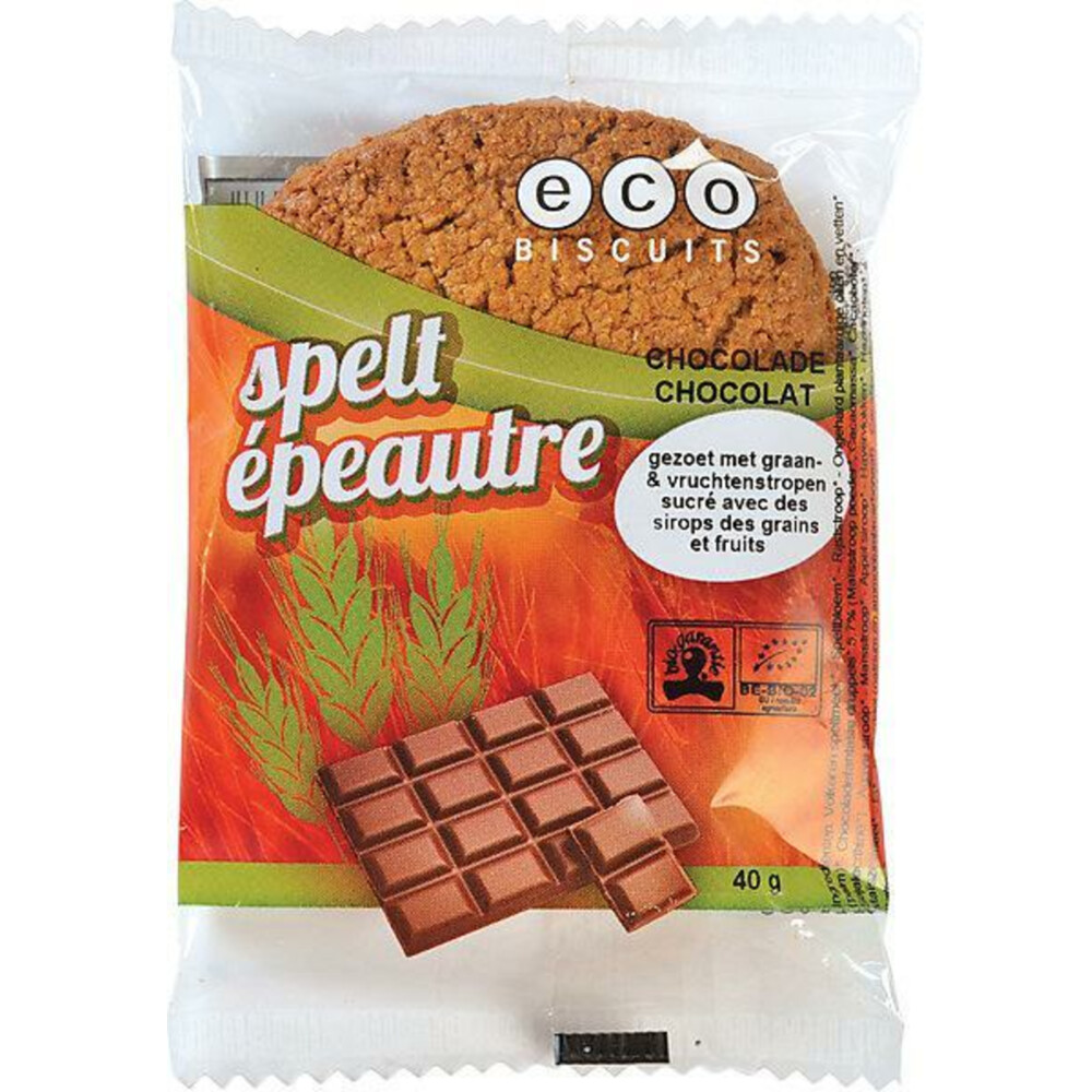 Ecobiscuit Choco Biscuit Spelt Bio 40 gr | Plein.nl