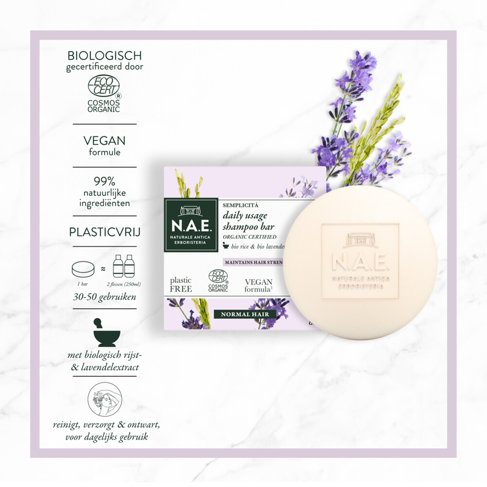 N.A.E. Shampoo Bar Dagelijks Gebruik 85 gr | Plein.nl