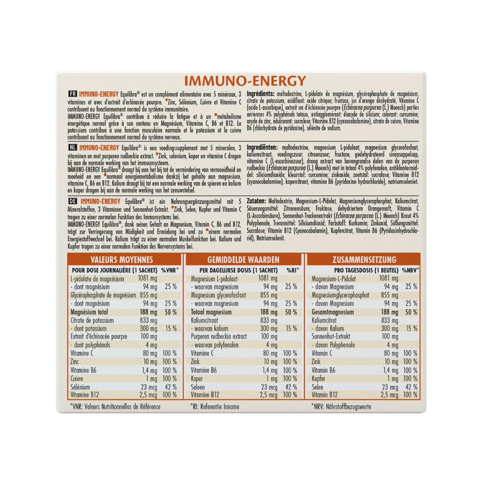 Equilibra Immuno Energy 14 sachets | Plein.nl