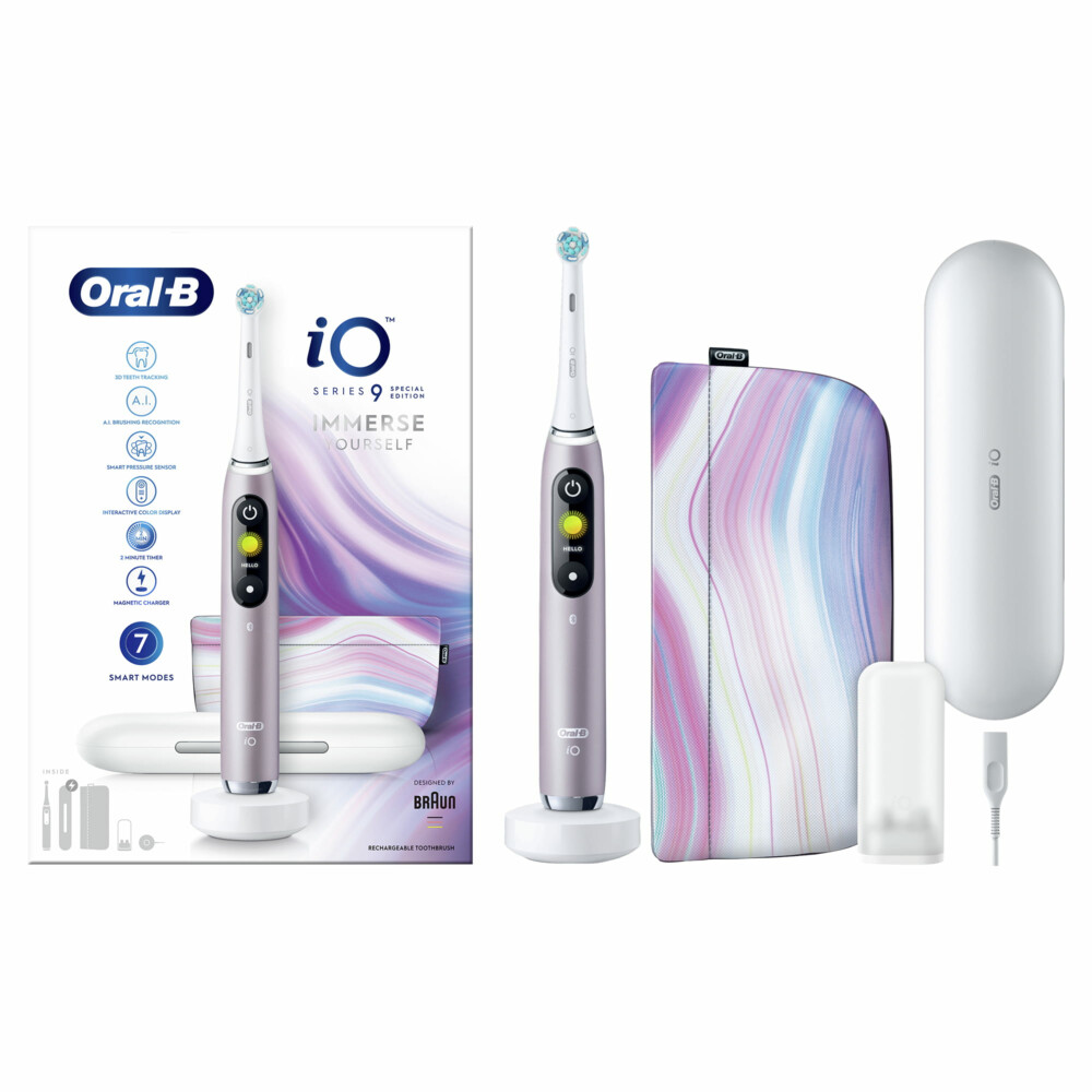 Oral-B Elektrische Tandenborstel iO Series 9 Rose Quartz Special Edition | Plein.nl
