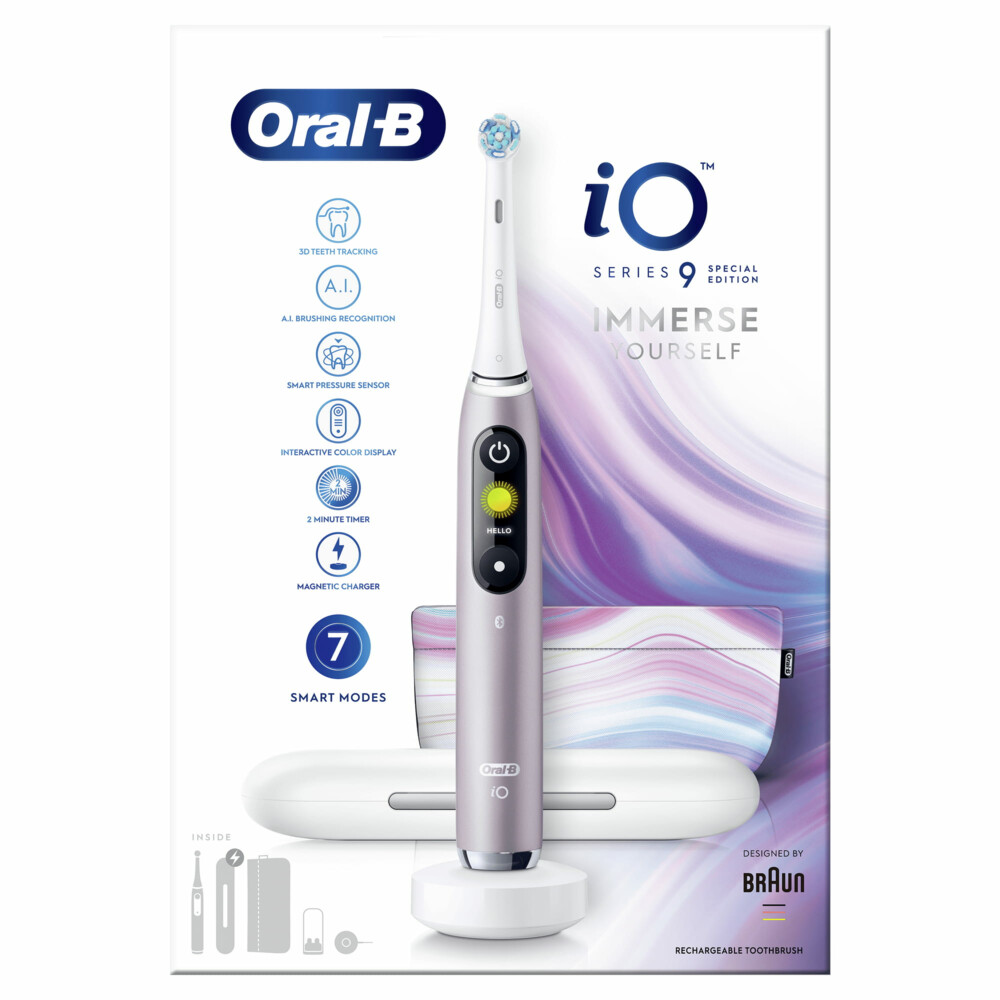 Oral-B Elektrische Tandenborstel iO Series 9 Rose Quartz Special Edition | Plein.nl