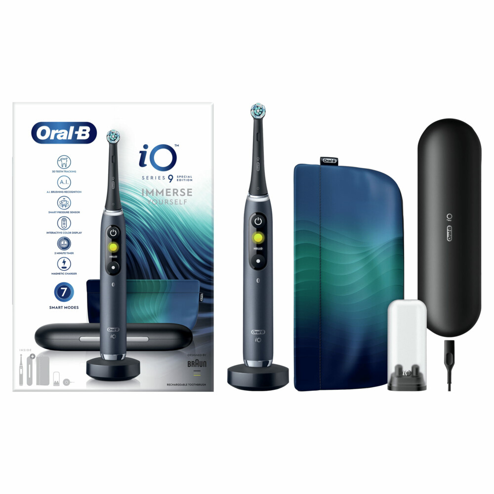 Oral-B Elektrische Tandenborstel iO Series 9 Black Onyx Special Edition | Plein.nl