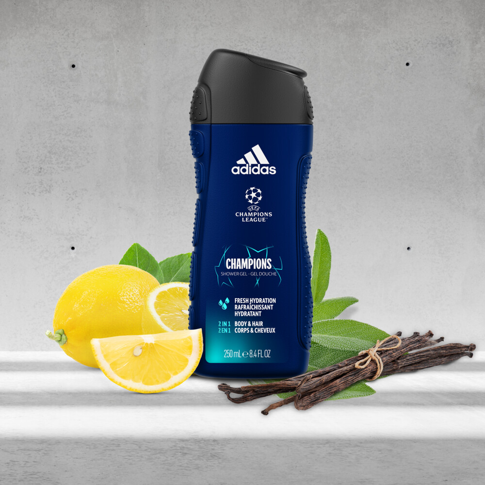Adidas 2-in-1 Douchegel en Shampoo Adidas UEFA VIII Champions Edition ...