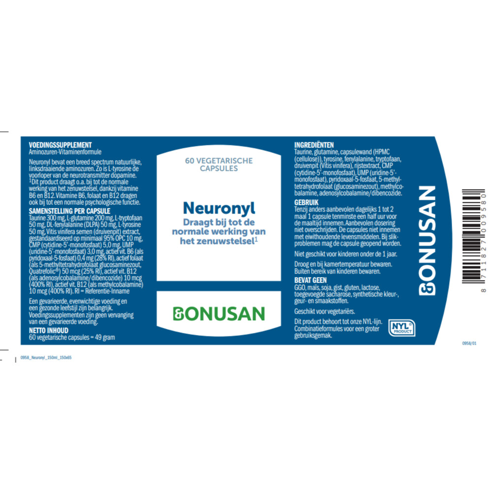 Bonusan Neuronyl 60 capsules | Plein.nl