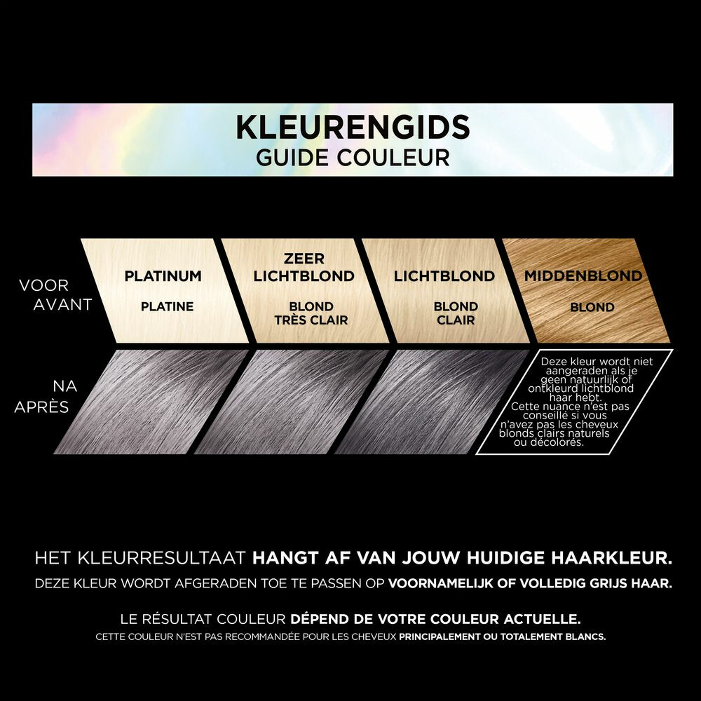 L'Oréal Preference Vivids Permanente Haarkleuring 9.112 Smokey Grey ...