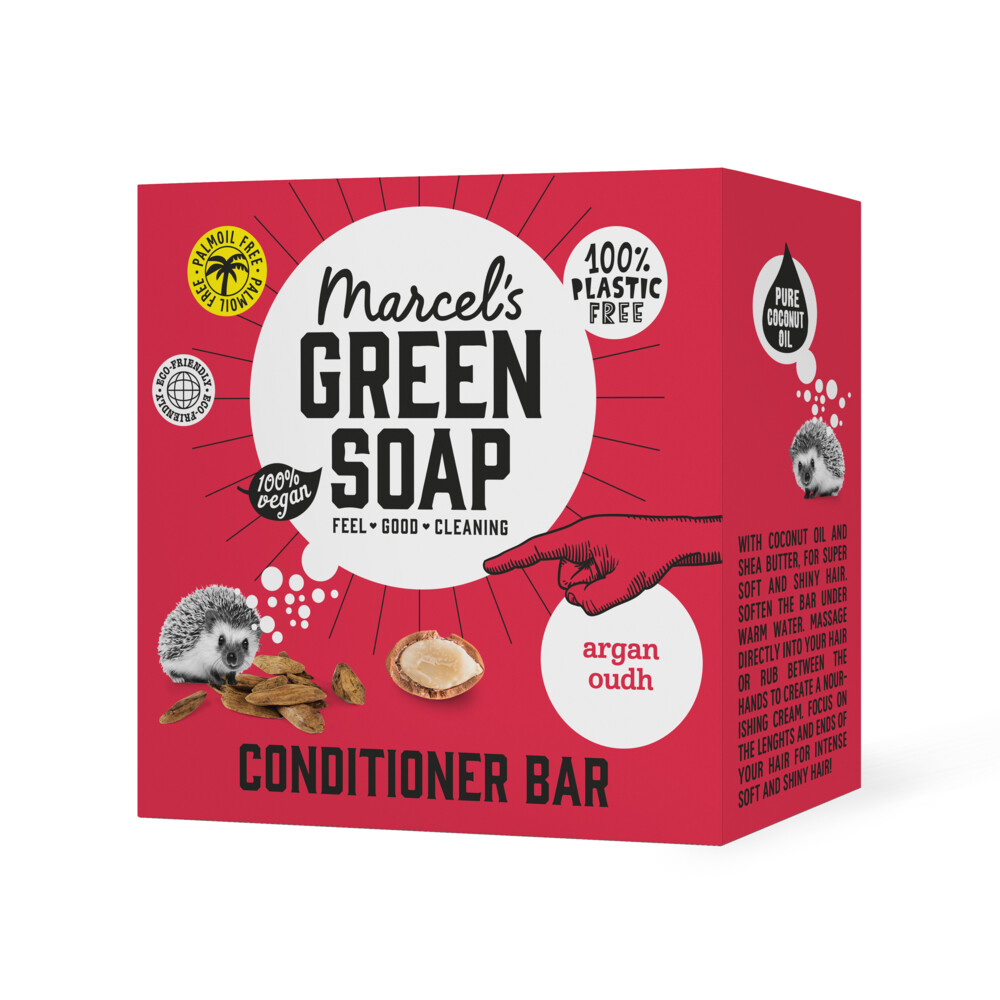 Marcel's Green Soap Conditioner Bar Argan & Oudh 60 gr | Plein.nl