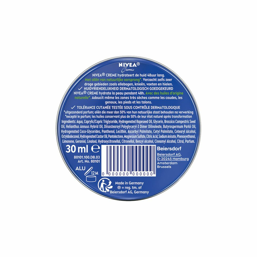 NIVEA Crème Blik Mini 30 ml | Plein.nl