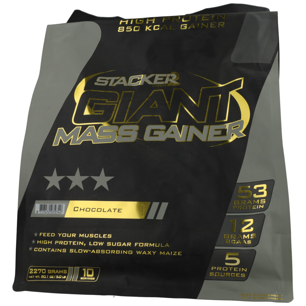 Stacker Giant Mass Gainer Chocolate 2270 gr | Plein.nl