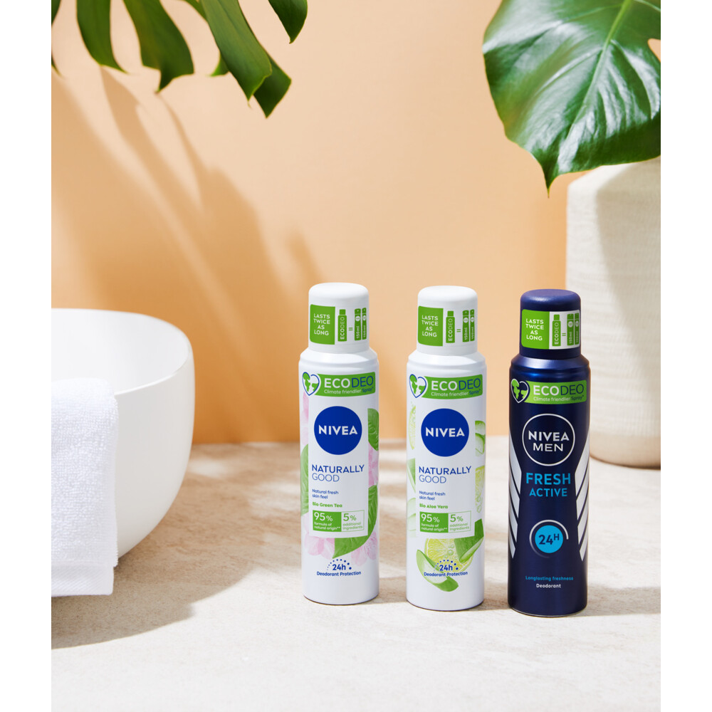 Nivea Deodorant Spray Naturally Good Green Tea 125 ml | Plein.nl