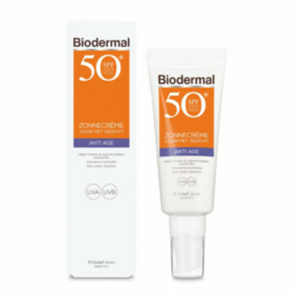 Biodermal SPF50 Anti-Age Lichaam en Gezicht Zonnebescherming ...