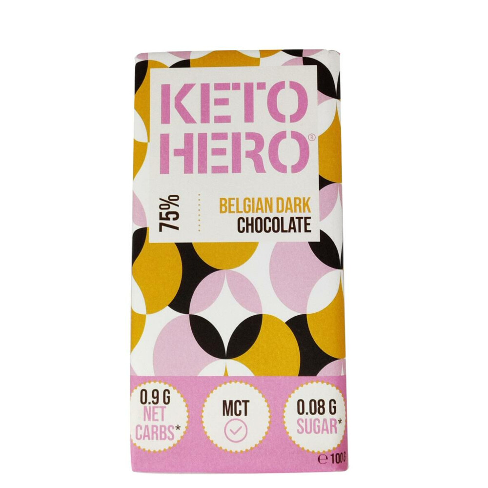 Keto Hero Chocolade Reep Puur 100 gr | Plein.nl
