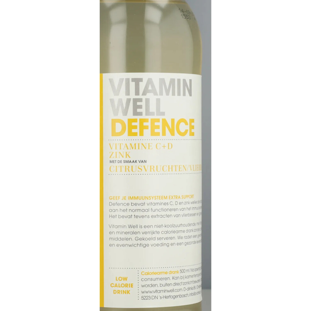 Vitamin Well Vitamine Water Defence 500 ml | Plein.nl