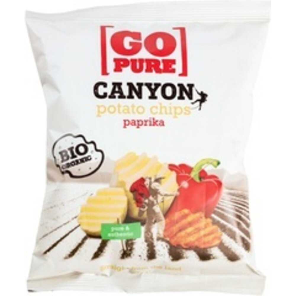 Go Pure Biologische Canyon Chips Paprika 125 gr | Plein.nl