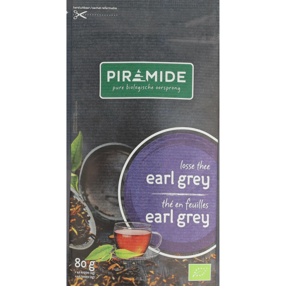 Piramide Biologische Thee Earl Grey 80 gr | Plein.nl