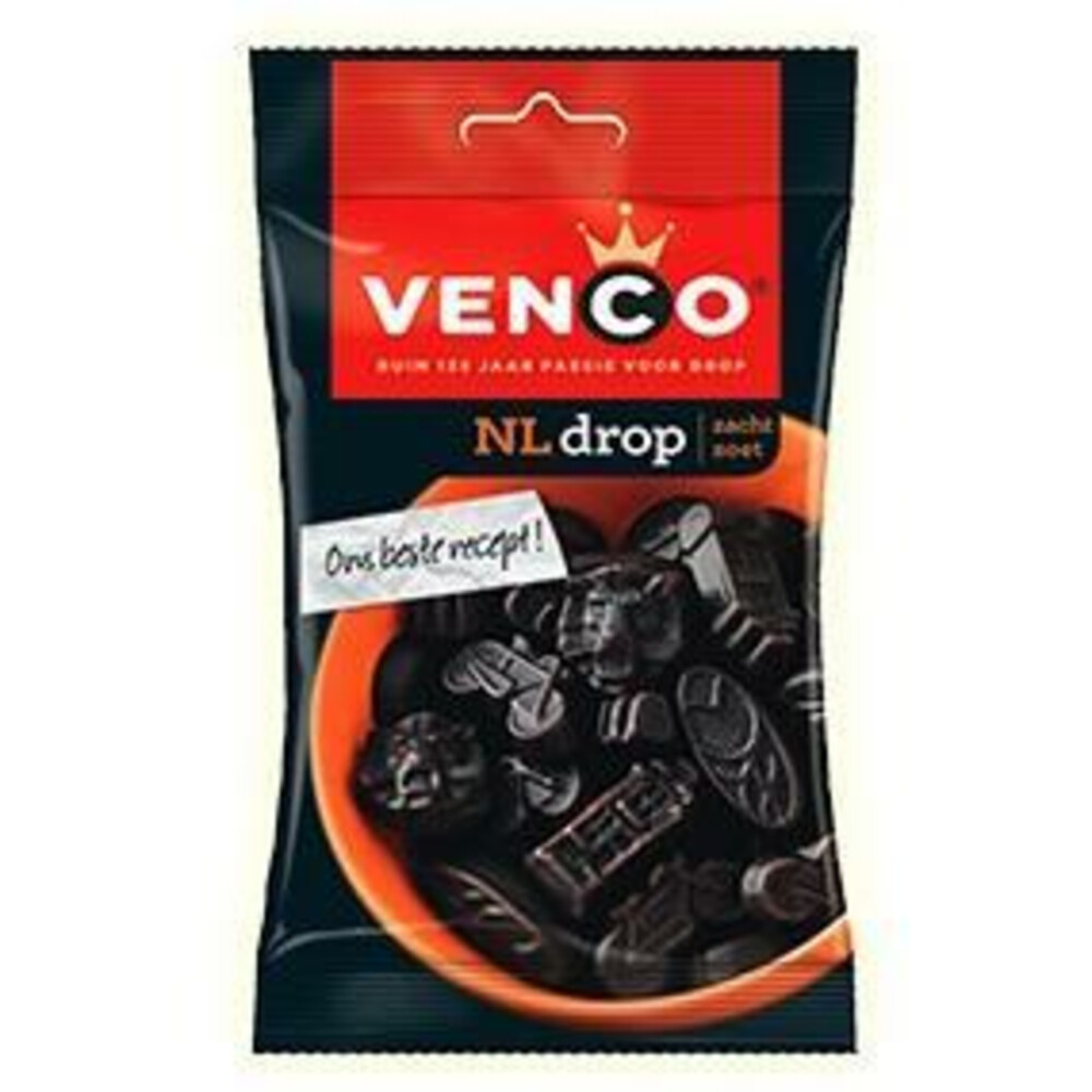 Venco Nederlandse Drop Zacht Zoet 100 gr | Plein.nl
