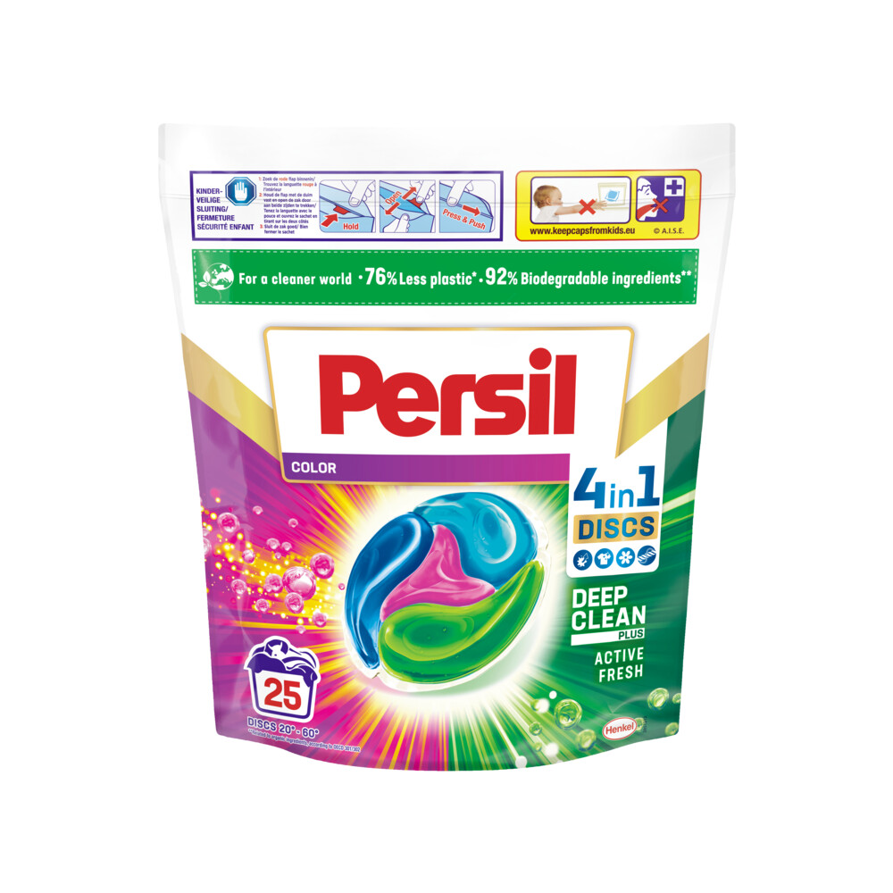 Persil 4in1 Discs Wasmiddelcapsules Color 25 stuks | Plein.nl